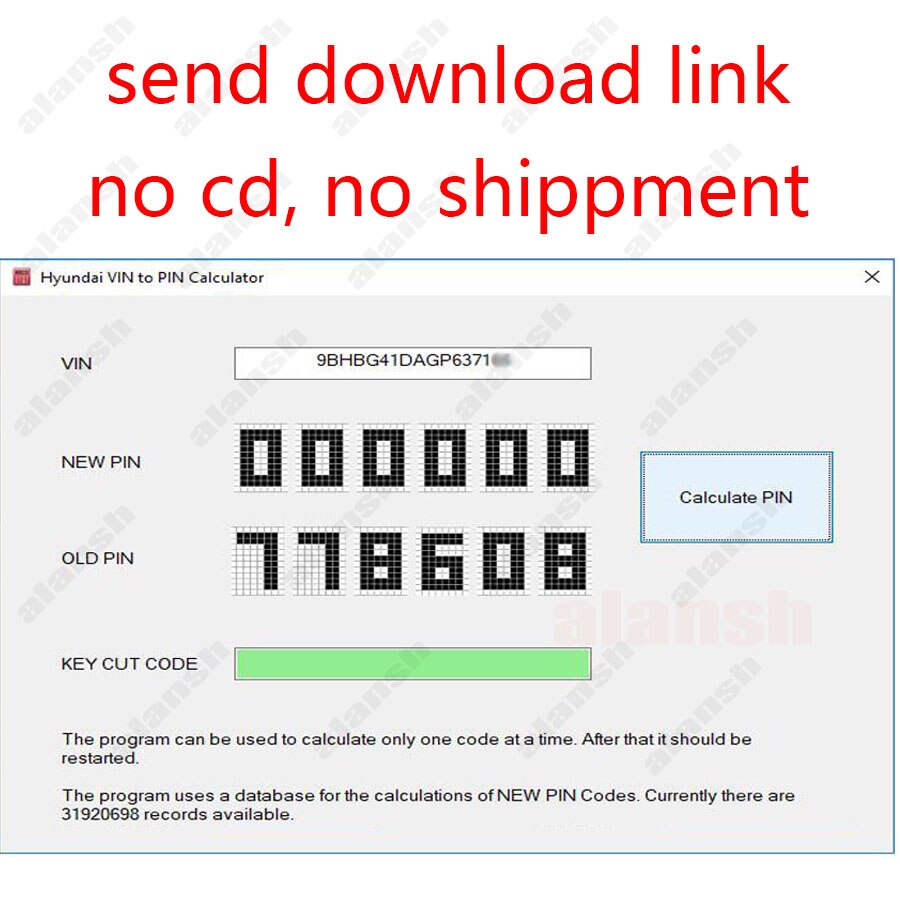 2021 VIN To PIN Code Calculator for Hyundai Kia Offline with Nitro | MHH Auto Shop