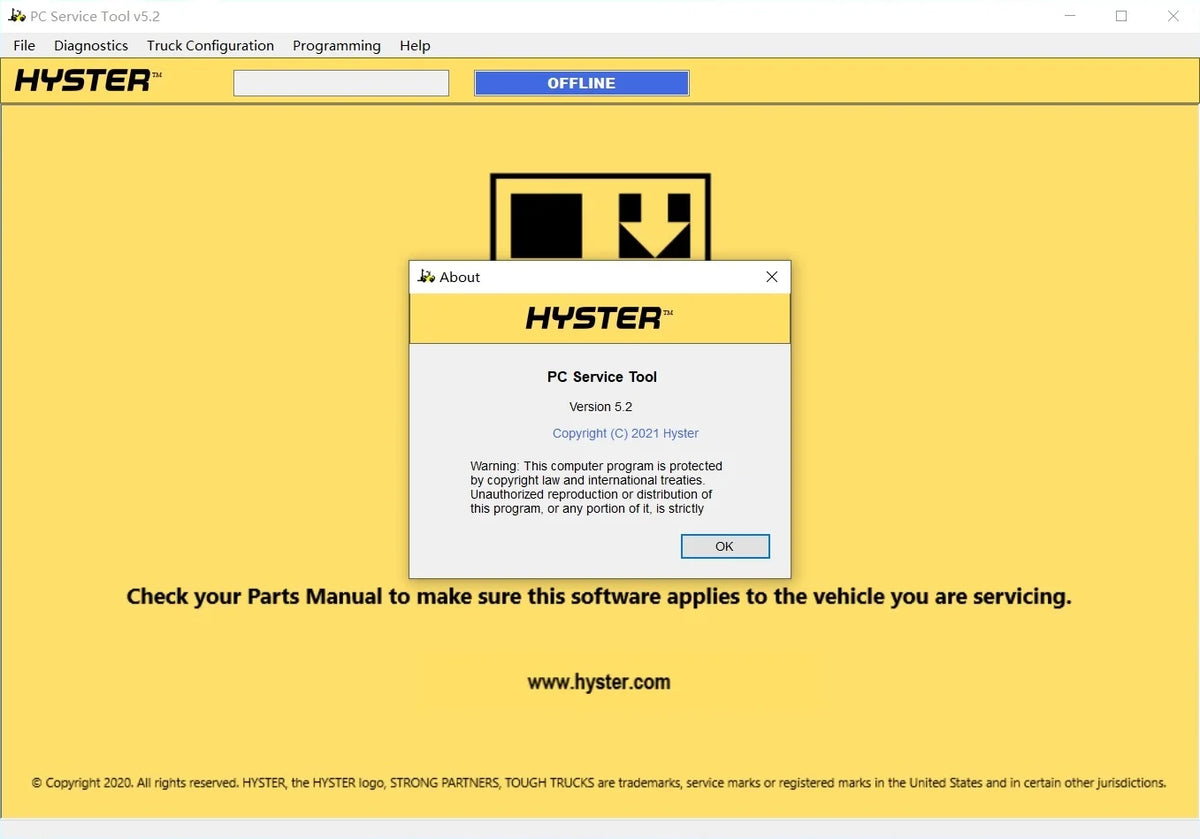 2023 For Yale and Hyster PC Service Tool 5.2 Diagnostic Software+Unlock ...