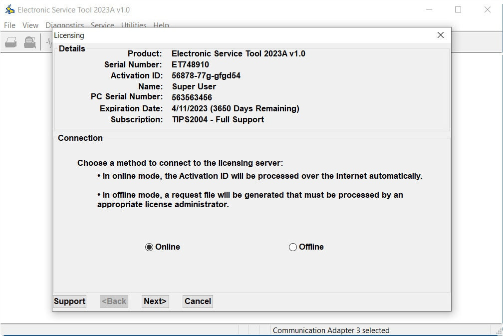 Full Function 2023A For Perkins EST Electronic Service Tool Diagnostic Software +Activation ...