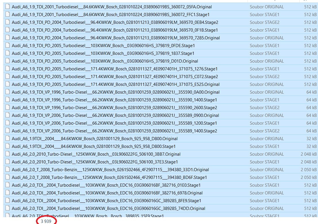 ECU Maps Tuning Files - Remaping Files - Stage 0 + Stage 1 + Stage 2 ...