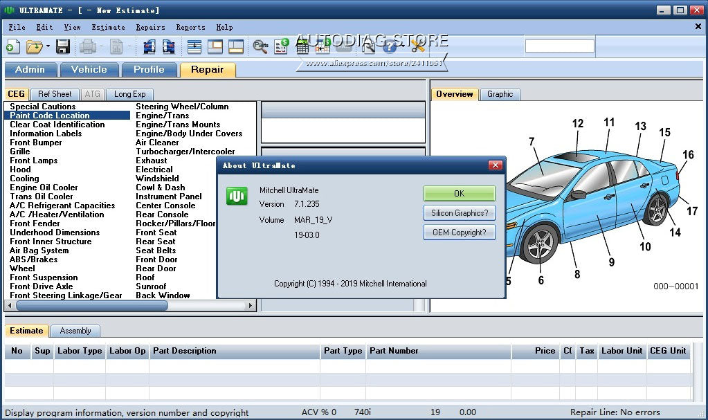 2021 NEW Mitchell Estimating UltraMate 7 Complete Advanced Estimating ...